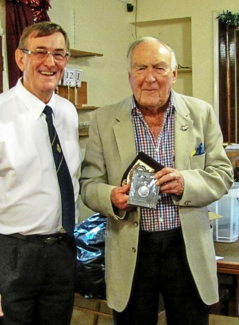 Doug Hannah Receives His Award.